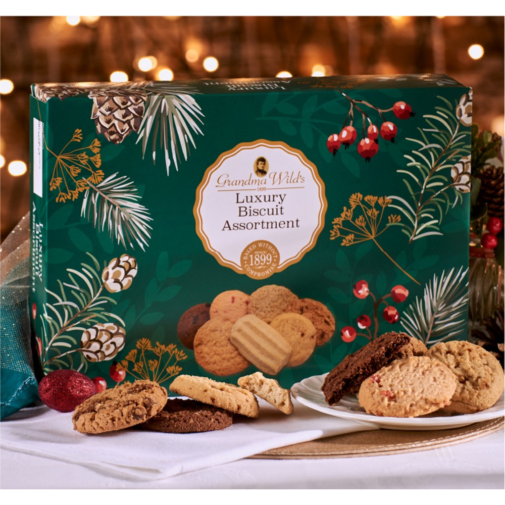 Grandma Wild's Gift Box Luxury Christmas Biscuit Assortment | Barn Farm ...